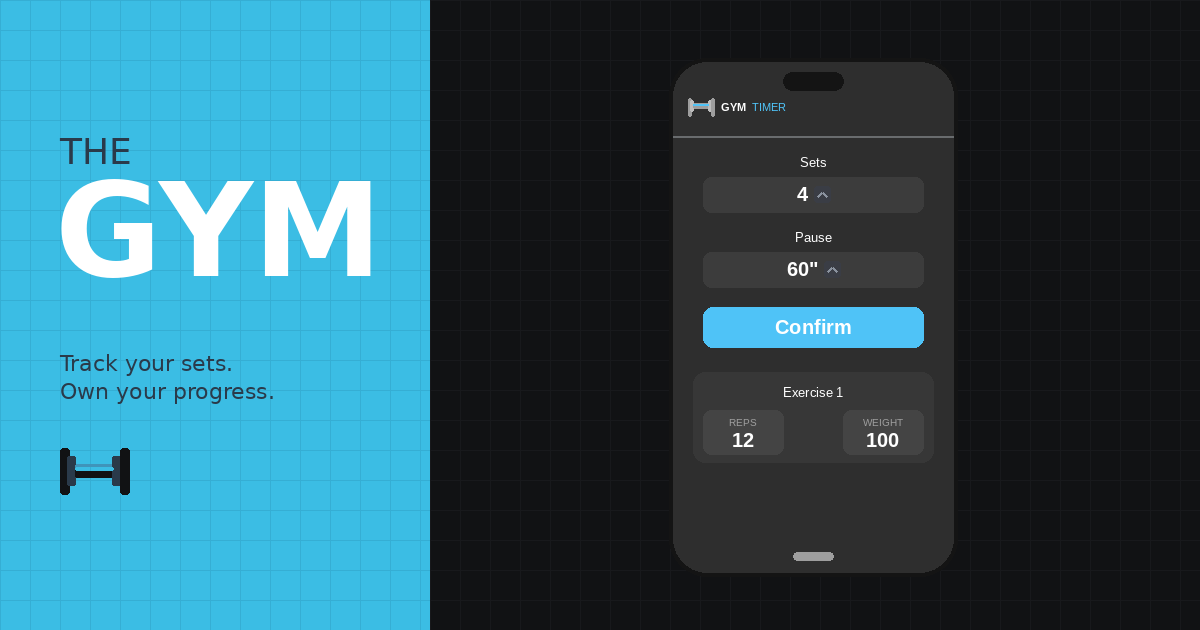 The Gym Timer: Free Sets, Reps & Rest Workout Timer App